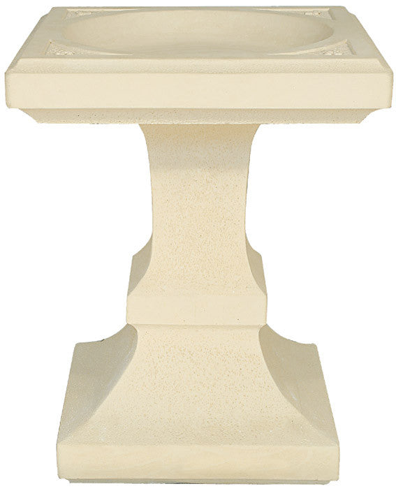 Willowstone Small Square Bird Bath – Acres Supply Garden Centre